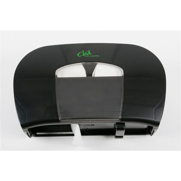 B038/BLK - DISPENSER Clea Bathroom Tissue, Mini Dual Roll, Black