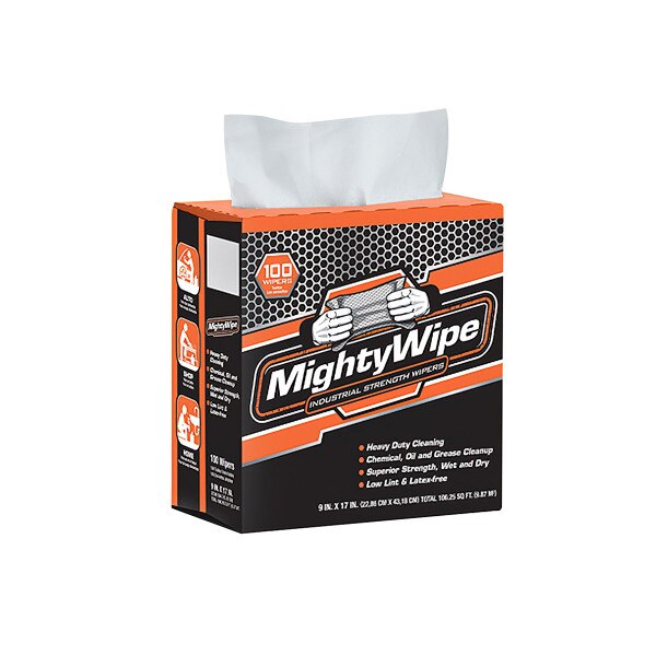 MW-70-P Pop-Up Wipers, White, 9Â½ 10 boxes of 100 wipes/case - C209PU/W ...