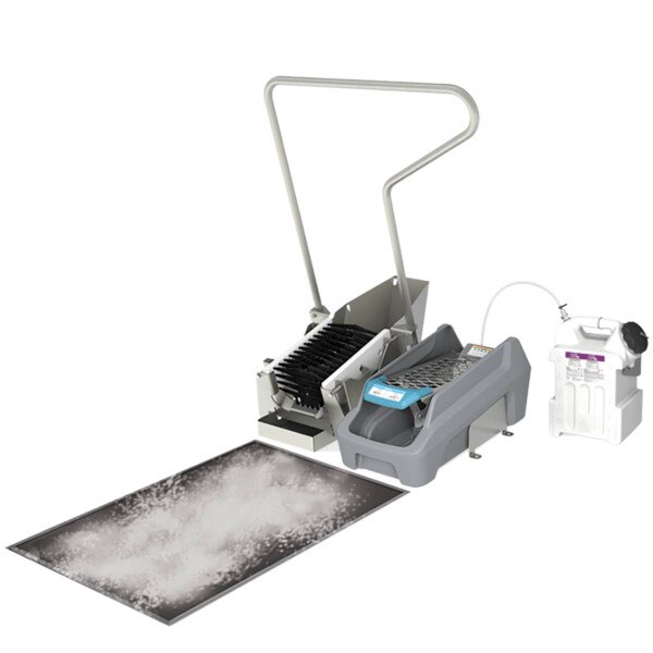 SmartStep Footwear Sanitizing w/ scrubber and steel handle