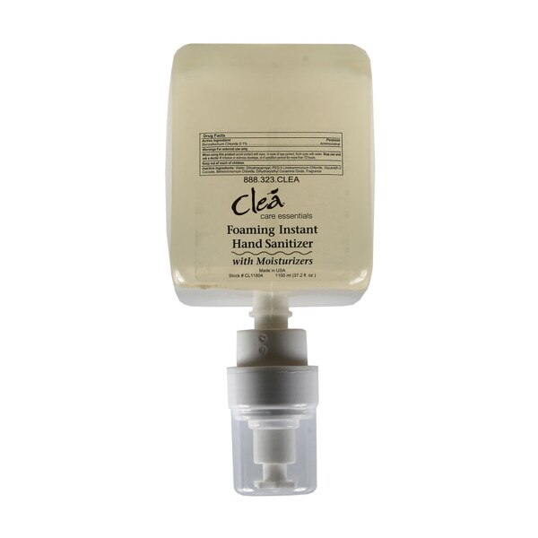 CL11804 Clea Versa-Foam Non-Alcohol Instant Hand Sanitizer Foam, 1100ml ...