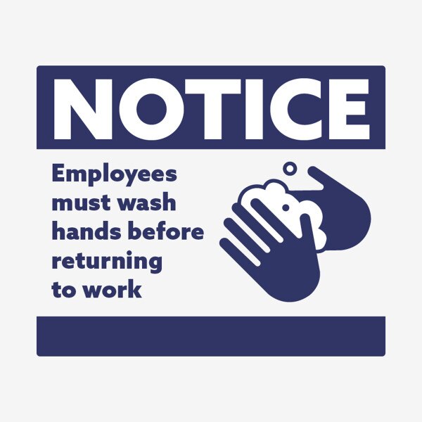 24x18 Stor Shield Hand Wash Notice