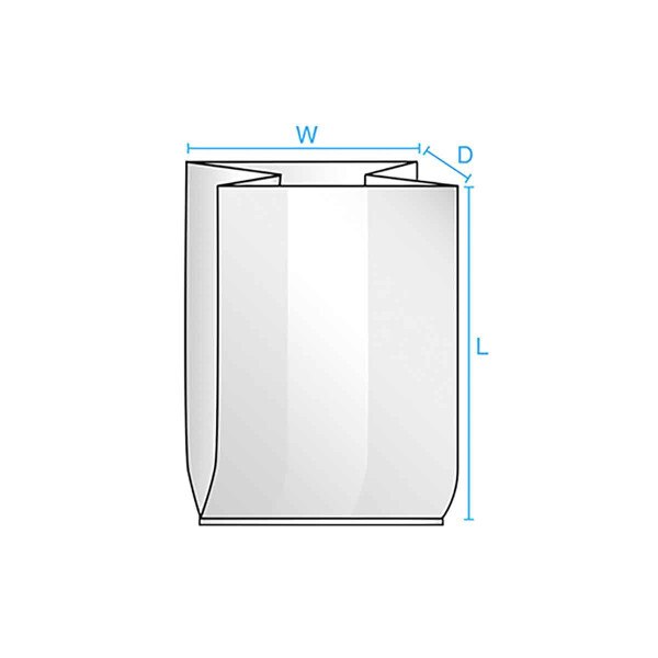 Blue Tint FDA Tote Liner, 22x17x20, 1mil, 500 per case - F121 ...