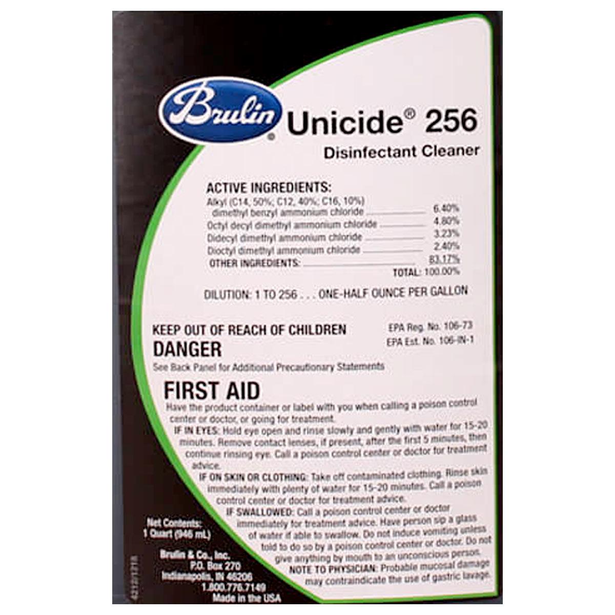 Secondary Label - Performex 256 Disinfectant Cleaner - G303-HD/SL ...