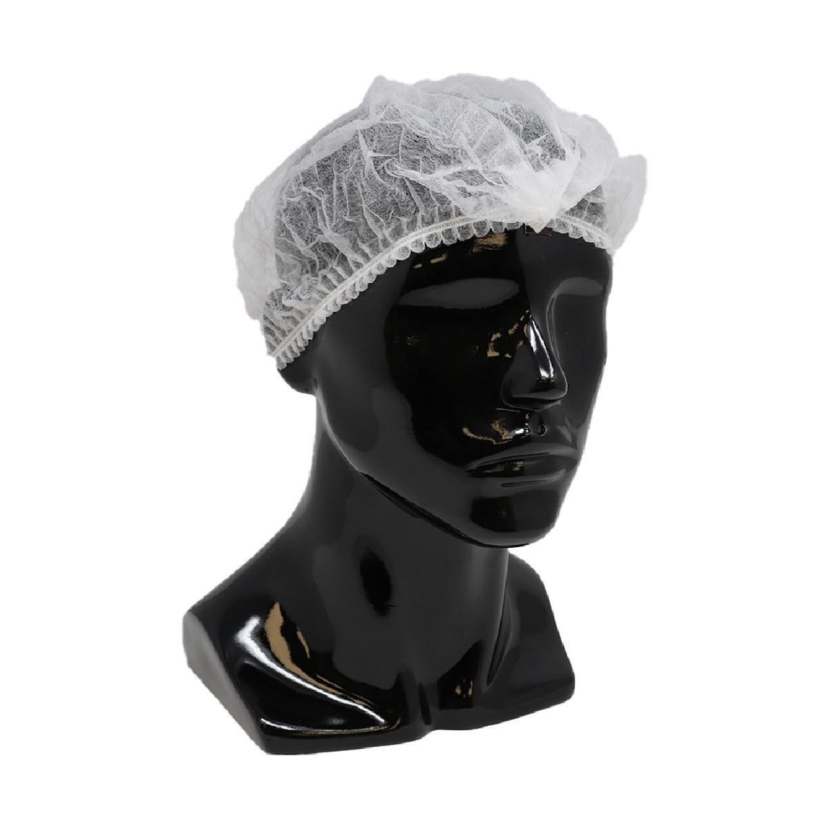 24" Pleated Bouffant Cap, White, 1000/case - H204/24W | Amerisan LLC