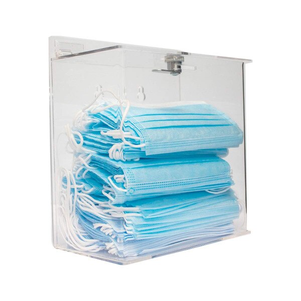 Locking Face Mask Dispenser - Holds 200 Masks