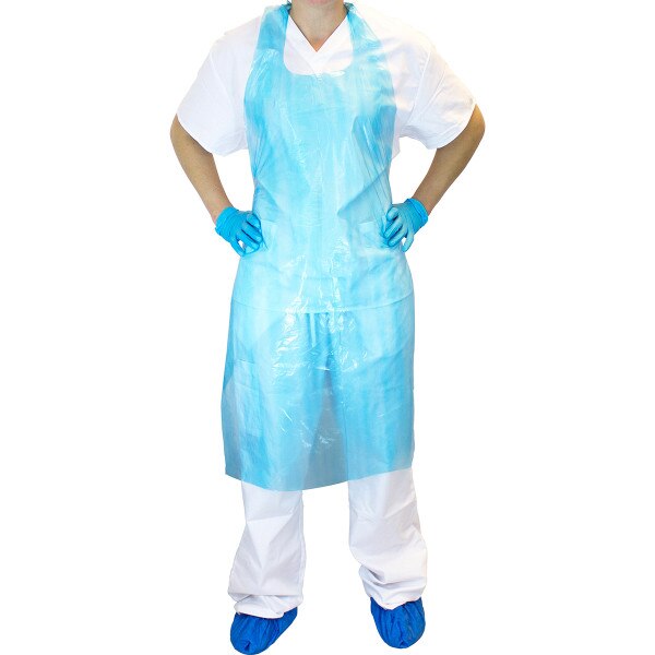 1mil Polyethylene Apron, White, 28"x46", 1000/case - H213/W | Amerisan LLC