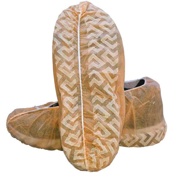 Heavy Duty Latex Shoe Covers Non-Slip Yellow 50/case - H133 | Amerisan LLC