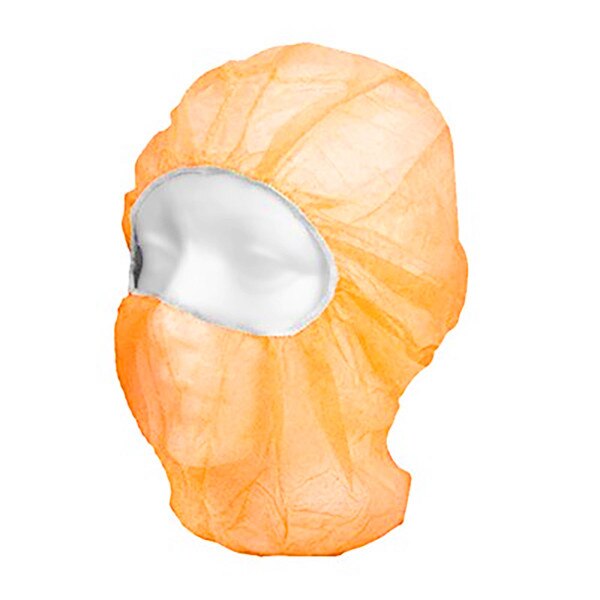 Polypropylene Hood, Combined Bouffant & Beard Guard, Orange, 1000/case ...