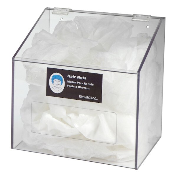 Single Compartment PPE Dispenser Clear 12.5"Hx12"Wx9.5"D