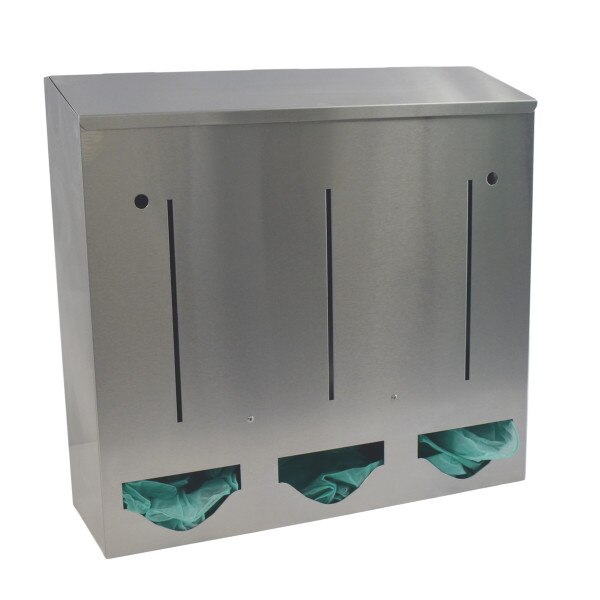 #4 Stainless Steel Bulk PPE 2-Compartment Dispenser, Top Load with Lid ...