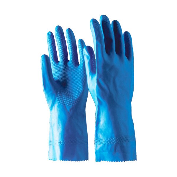 Blue Canner Gloves 16mil, Chlorinated Latex Gloves, 12 dozen pairs/case ...