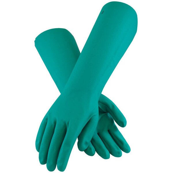 Nitrile 22mil Unlined 15" Green Glove - 2X, 12pairs/dozen (FULL case ...