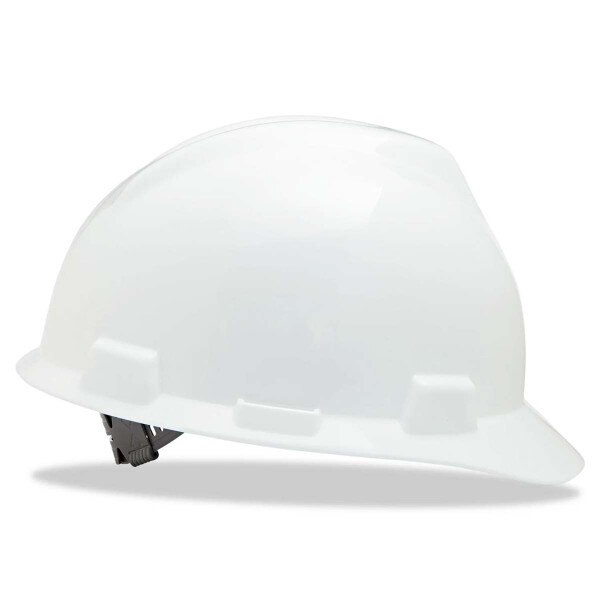 V-Gard Hard Hat - White, with 4 Point Pinlock Suspension - H615/W ...