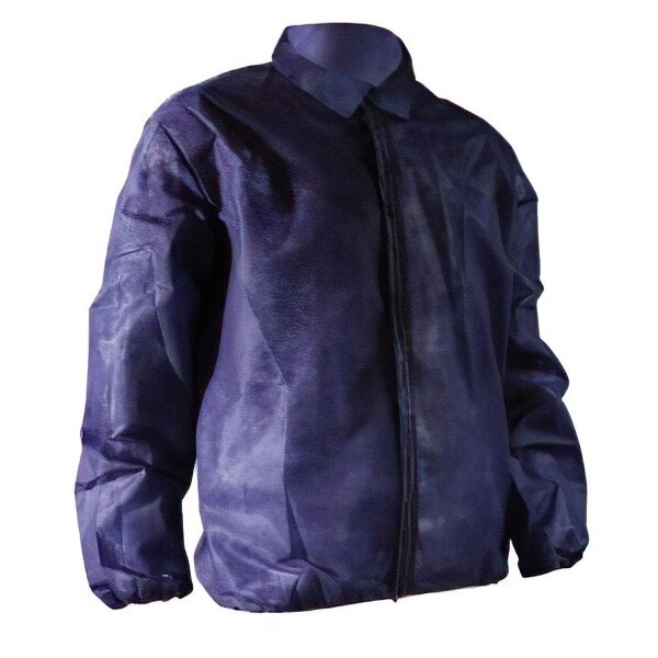 Navy Blue LabJacket-Elastic Wrist, Elastic Waist, Hook & Loop Closure ...