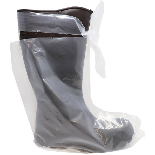 16" Protective Poly Boot Cover with Ties, Clear, 50/bx, 10 bx/case ...