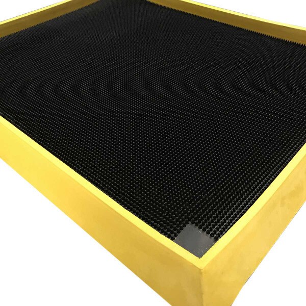 Disinfectant Boot Bath Mat with Raised Yellow Edge - 32"x39" | Amerisan