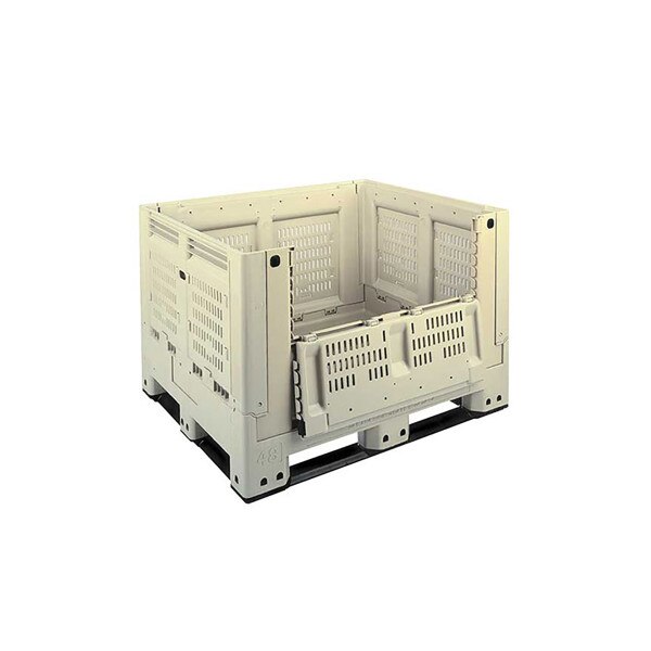 ShuttleBin 330 40"x48", 4-way Beige Plastic Bin - K049/BG | Amerisan LLC