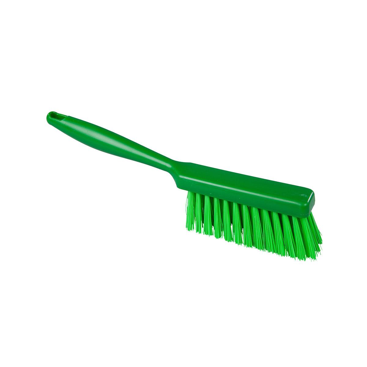 14"x1.5" Bench Brush, Stiff Bristles, Polyester PBT 0.50 - Green ...