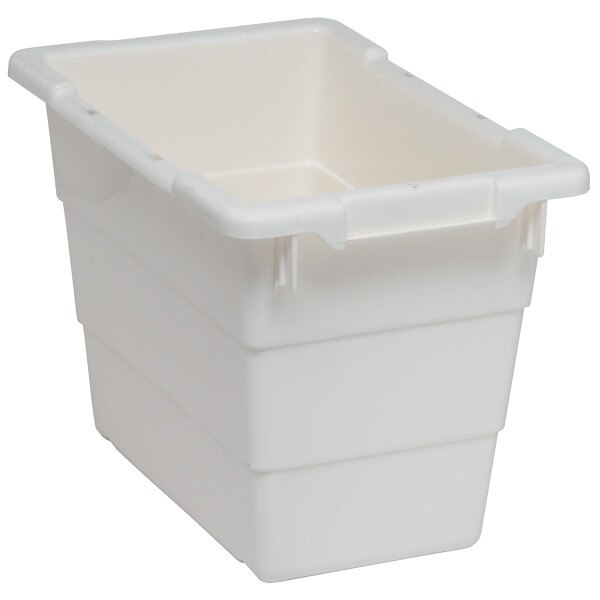 Cross Stack Tub, 17 1/4" x 11" x 8", White, 6 per carton - K114/WH ...