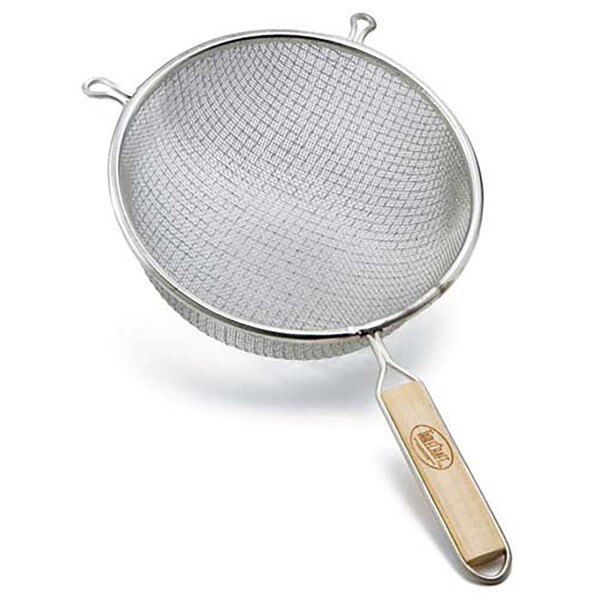 Stainless Steel Strainer, Single Medium Mesh 10 1/4", diameter bowl ...