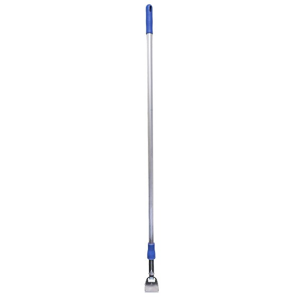 53" Aluminum Jaw Clip Dust Mop Handle With Hanging End Colored Grip ...