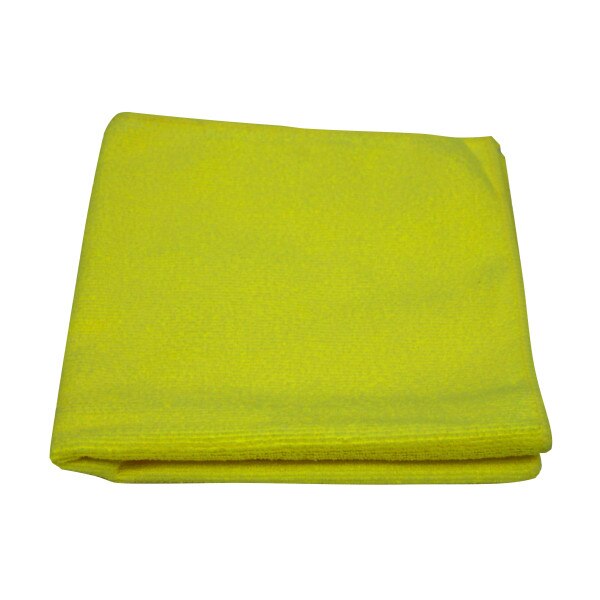 MicroWipe 4000 Heavy Duty Microfiber Cloth, 16"x15" - Yellow, 10/pack ...