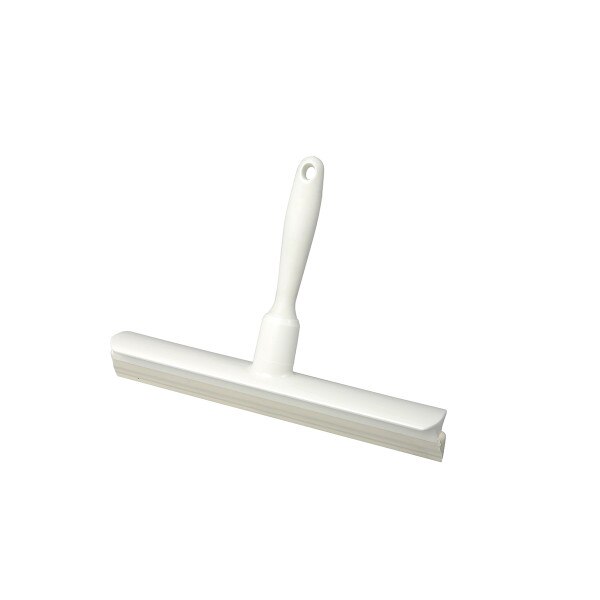 12" Hand Squeegee, One-Piece Super Hygienic, With Hand Grip - White ...