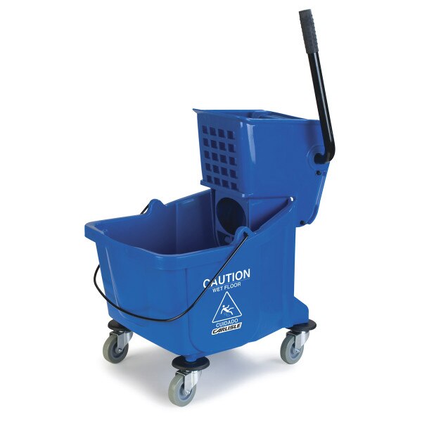 35qt. Mop Bucket and Side Press Wringer Combo - Blue - K303/B ...