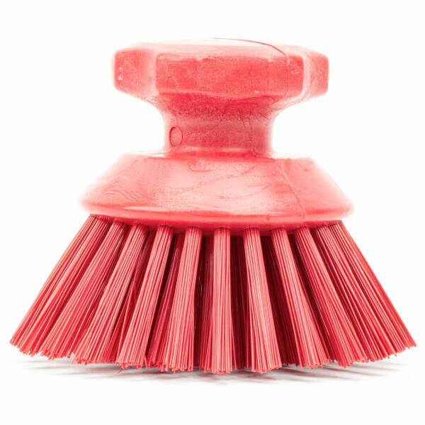 Round Scrub Brush, Stiff - Pink - K42395/R | Amerisan LLC