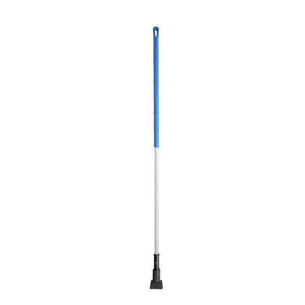 60" Food Safe HACCP Jaw Style Wet Mop Handle Ergonomic Plastic Grip ...