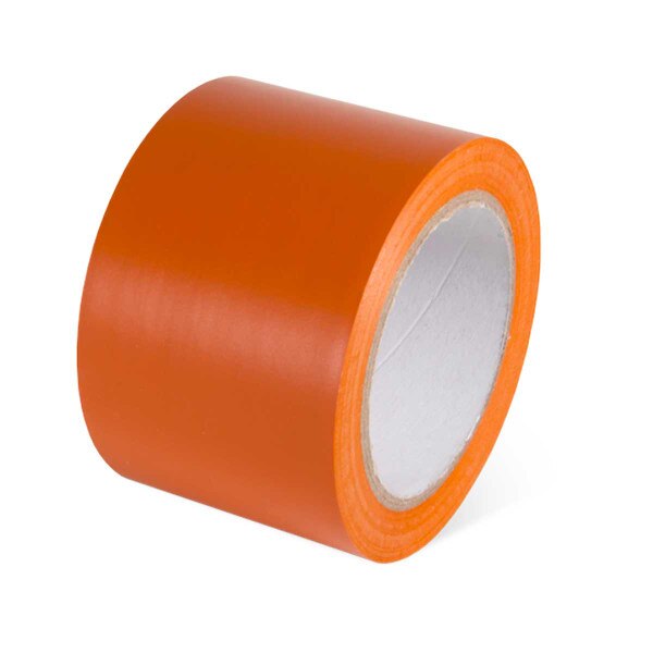 Safety Orange Aisle Tape 3" x 180'