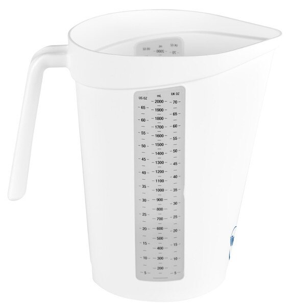 Color-Coded Vikan Measuring Jug, 2 Liter, White - KREM6000/W | Amerisan LLC