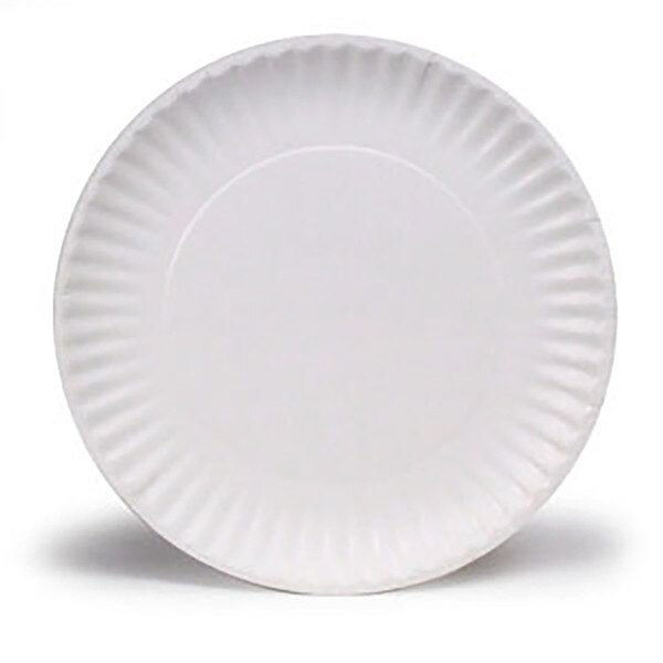 9" Heavyweight Laminated Paper Plate, 4 Packs of 125/case - M065/9DIXLP ...