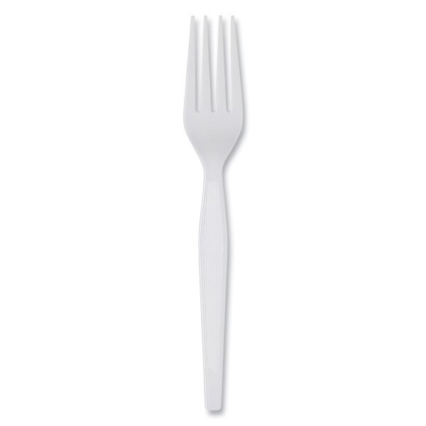 Heavy Weight Fork, White, Polypro, 1000/case - M091 | Amerisan LLC
