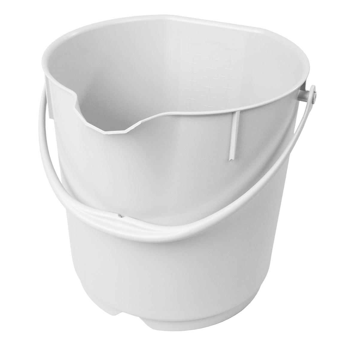 4 Gallon Metal Detectable Bucket - White - P70101/W | Amerisan LLC