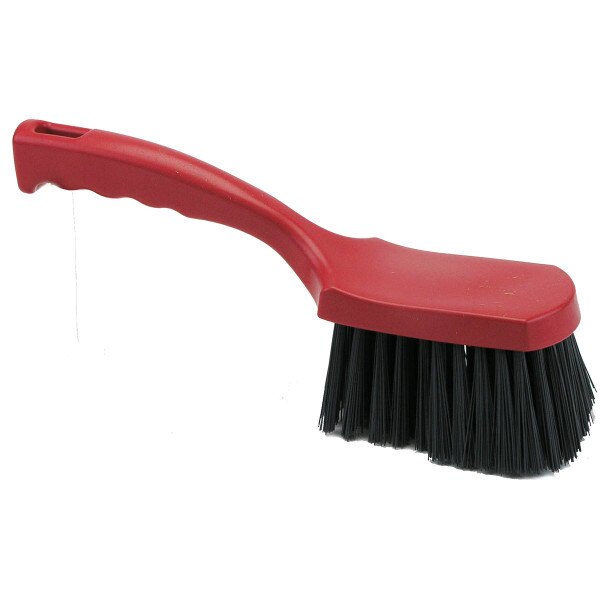 11" Metal Detectable Churn Brush (Body/Filament) Stiff Bristles - Red ...