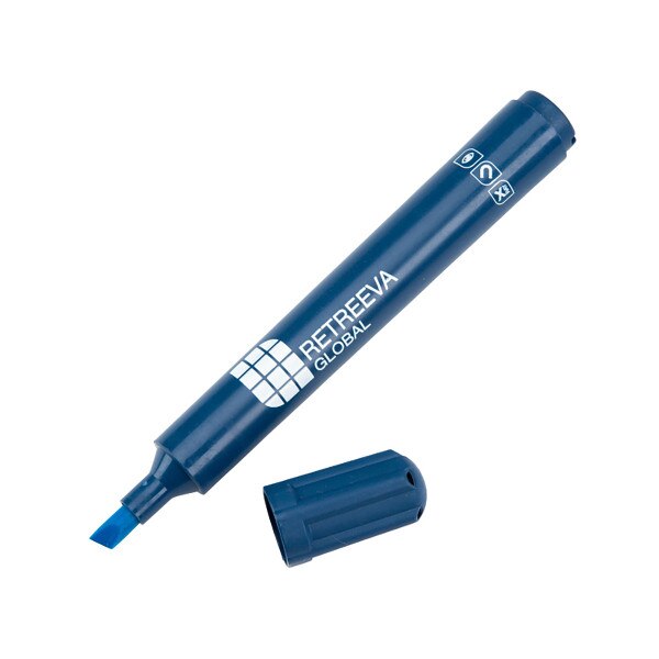 Metal Detectable & X-Ray Visible Highlighter Marker- Fluorescent Blue ...