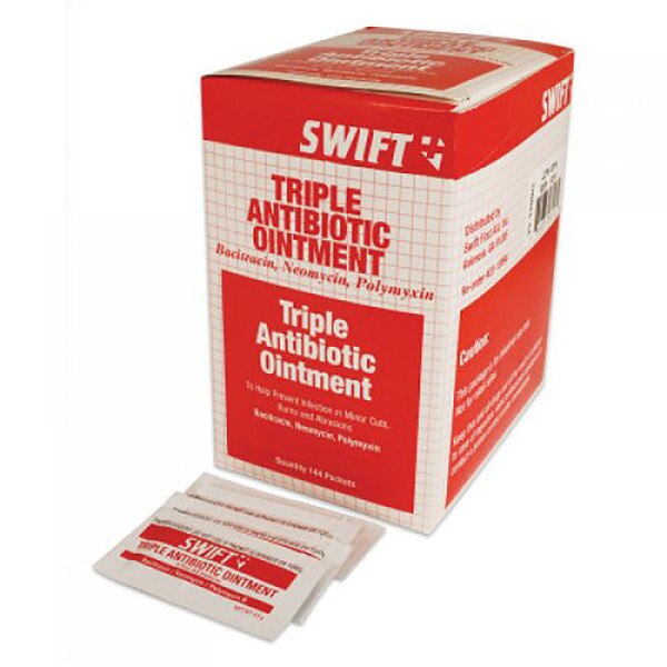Swift First Aid 1 Gram Foil Pack Triple Antibiotic Ointment, 144 per ...