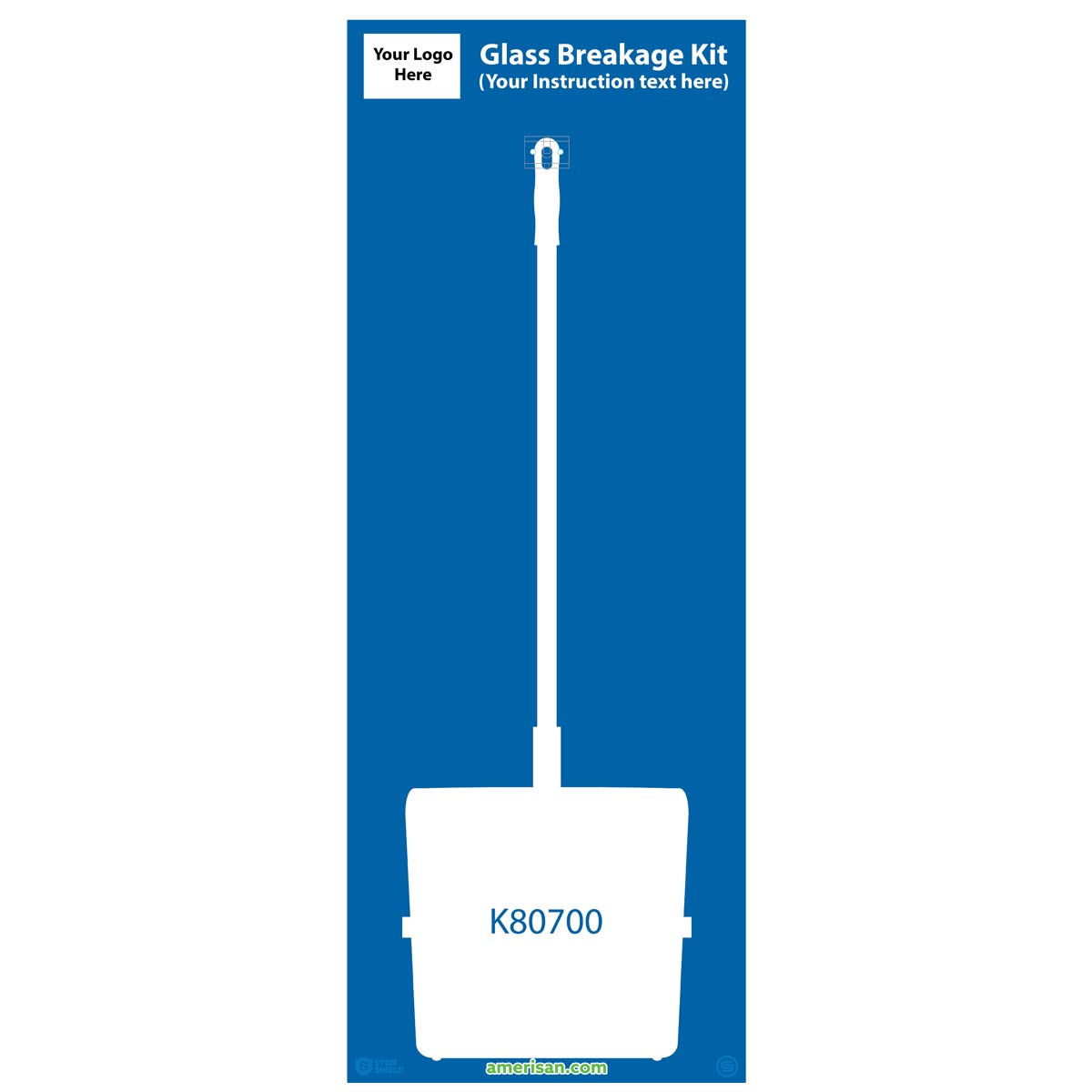 StorX-StorShield - 18" x 48" - Wall Mount Shadow Board - For Glass ...