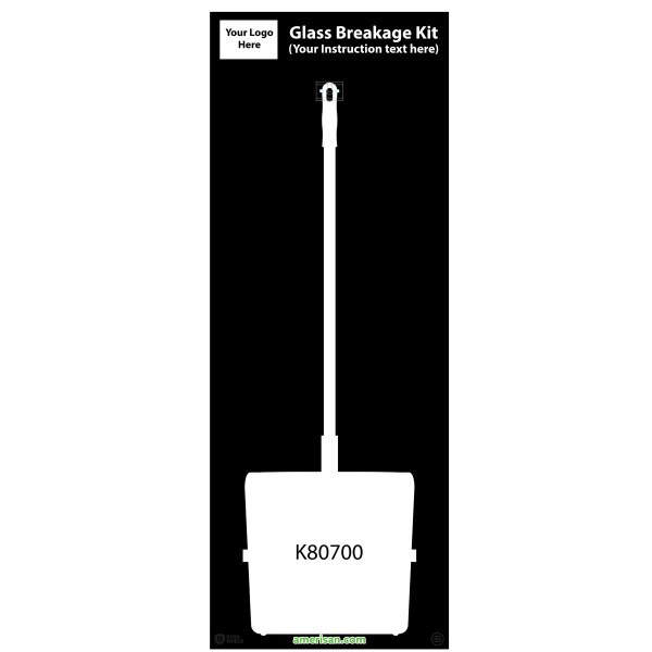 18" x 48" StorX-Storshield Shadow Board-Glass Kit-Black