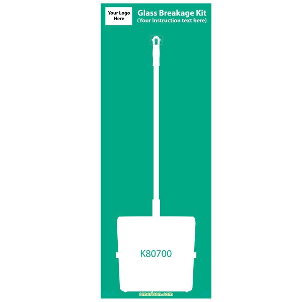 18" x 48" StorX-Storshield Shadow Board-Glass Kit-Green