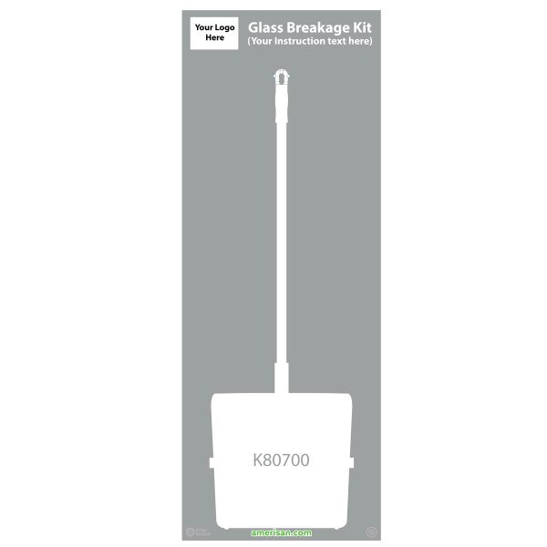 18" x 48" StorX-Storshield Shadow Board-Glass Kit-Gray