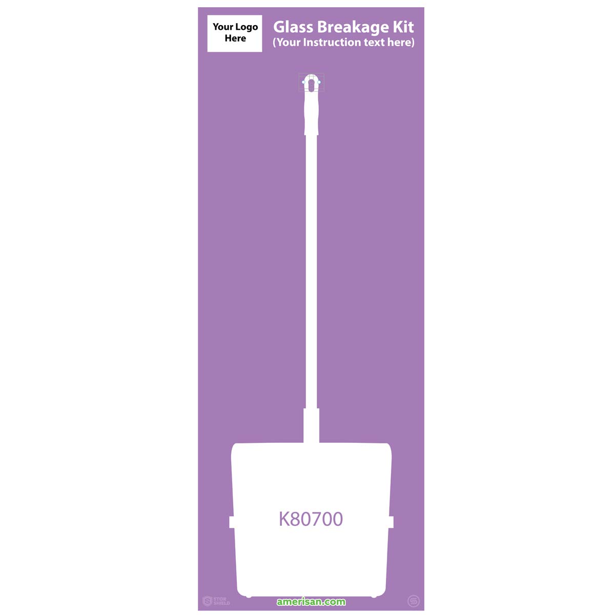 StorX-StorShield - 18" x 48" - Wall Mount Shadow Board - For Glass ...