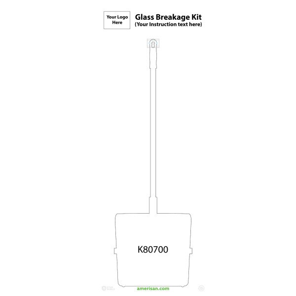 Glass Breakage Incident Clean Up Kit, White - K80700/W