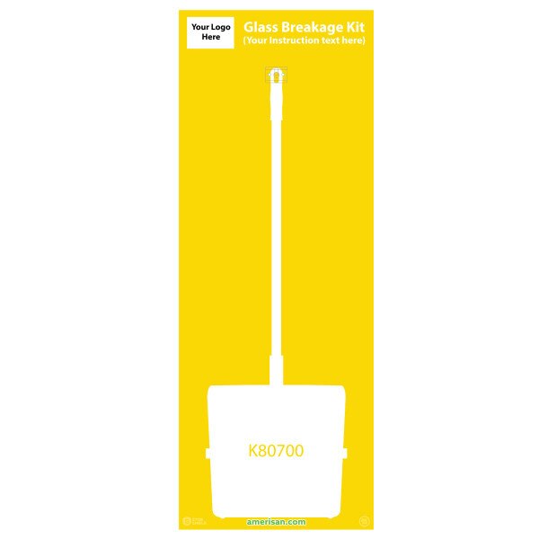 Glass Breakage Incident Clean Up Kit, Yellow - K80700/Y